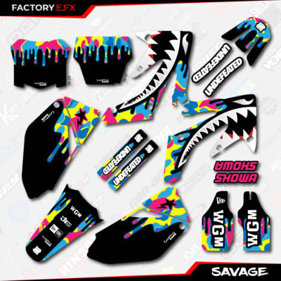 CMYK Savage Racing Camo Graphics kit fits Honda Crf250 06-09 Crf 250 ...