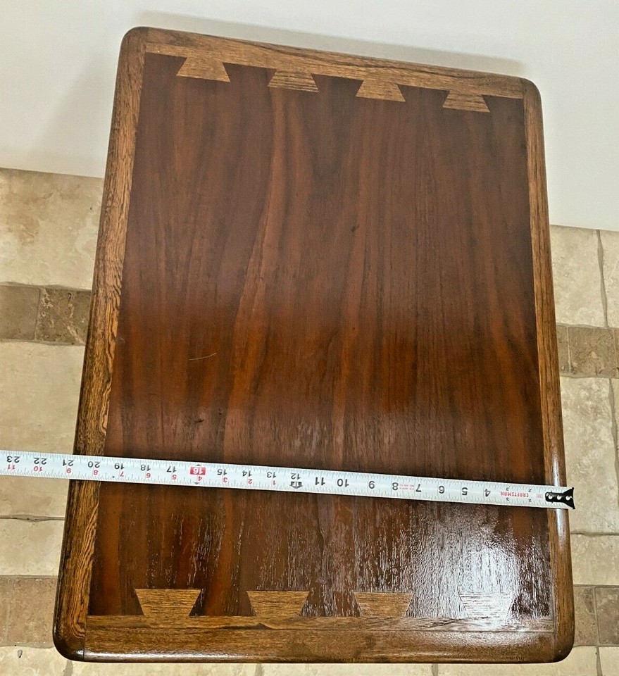 Mid Century Modern Lane Side Table Dark Walnut Nightstand with bottom ...