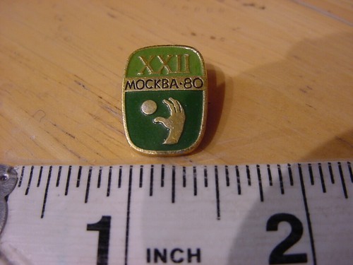 VTG PIN PINBACK - XXII MOCKBA 80 MOSCOW OLYMPIC PIN | eBay