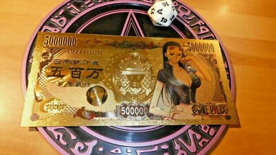 ONE PIECE GOLD BILLET CARD MANGA CARTE CARDDASS Nico Robin NEUF NEW ...