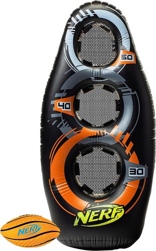 NERF Inflatable Target Set - Proshot Kids Football + Black/Orange/Gray ...