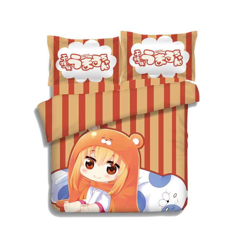 Anime himono-onna Doma Umaru Bed Sheet Quilt Cover Bedding Full Set 59 ...