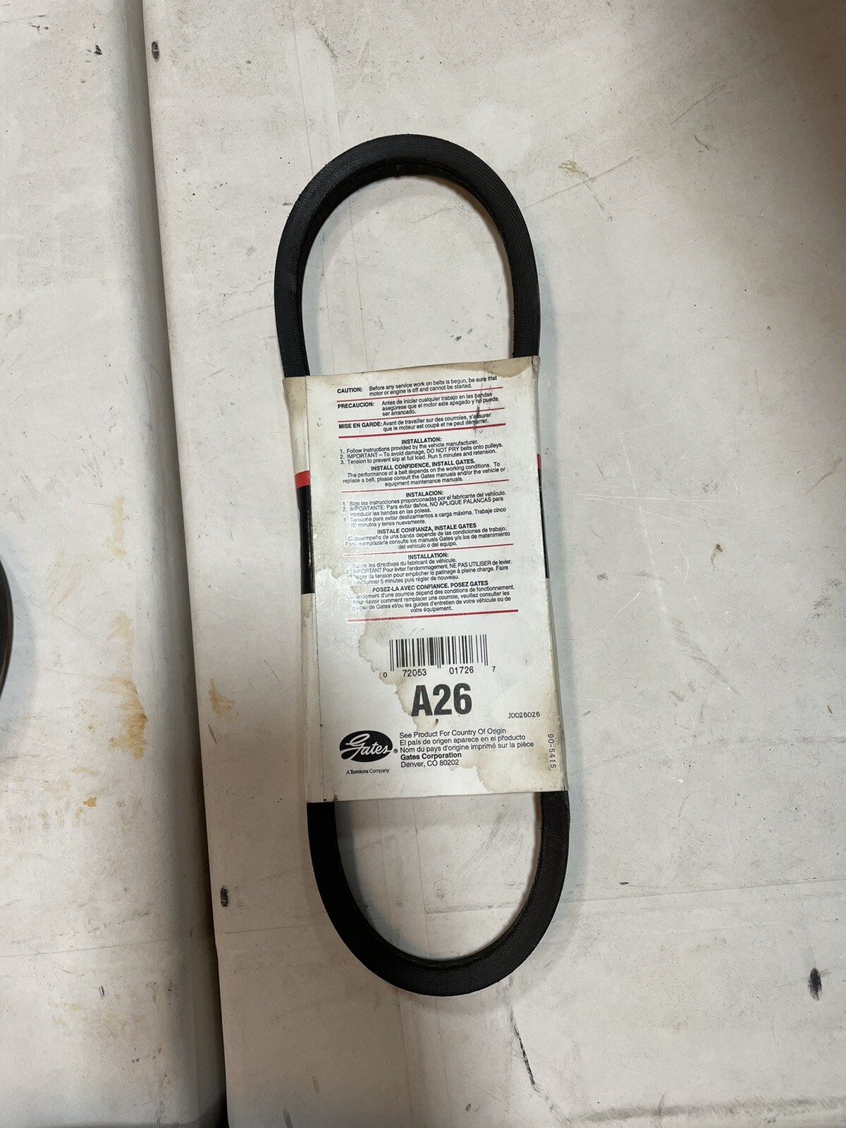 Accessory Drive Belt Gates A26 for sale online | eBay