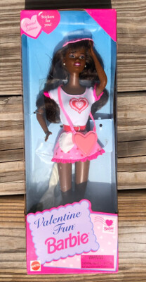Vintage Mattel Valentine Fun Barbie African American Special Edition ...