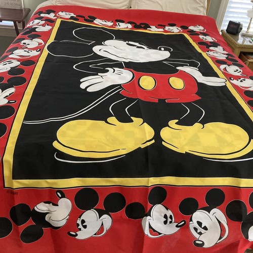 Disney Mickey Mouse Fabric Quilt Panel 90 Inches Long 68 Inches Wide | eBay