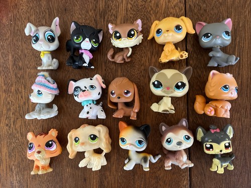 Littlest Pet Shop LPS Vintage Lot Of 15 Dogs, Cats, Wolf, Tiger G4 | eBay