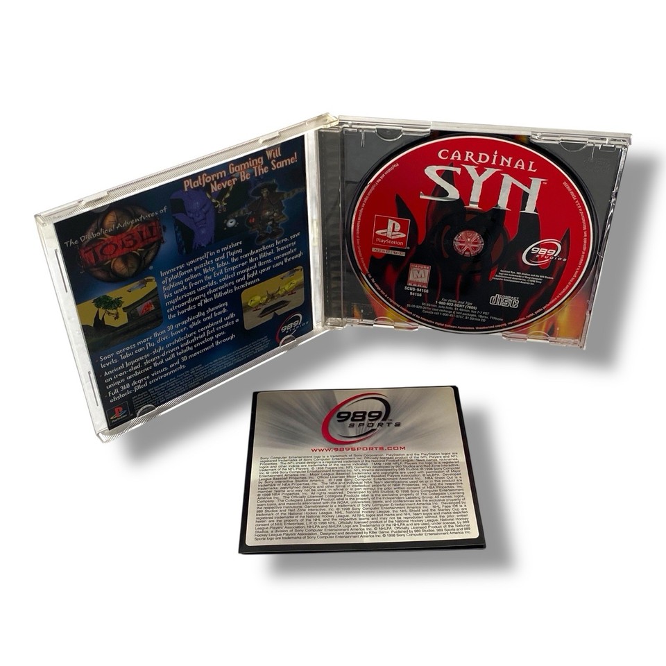 Cardinal Syn PS1 (Sony PlayStation 1, 1998) Complete Tested ...