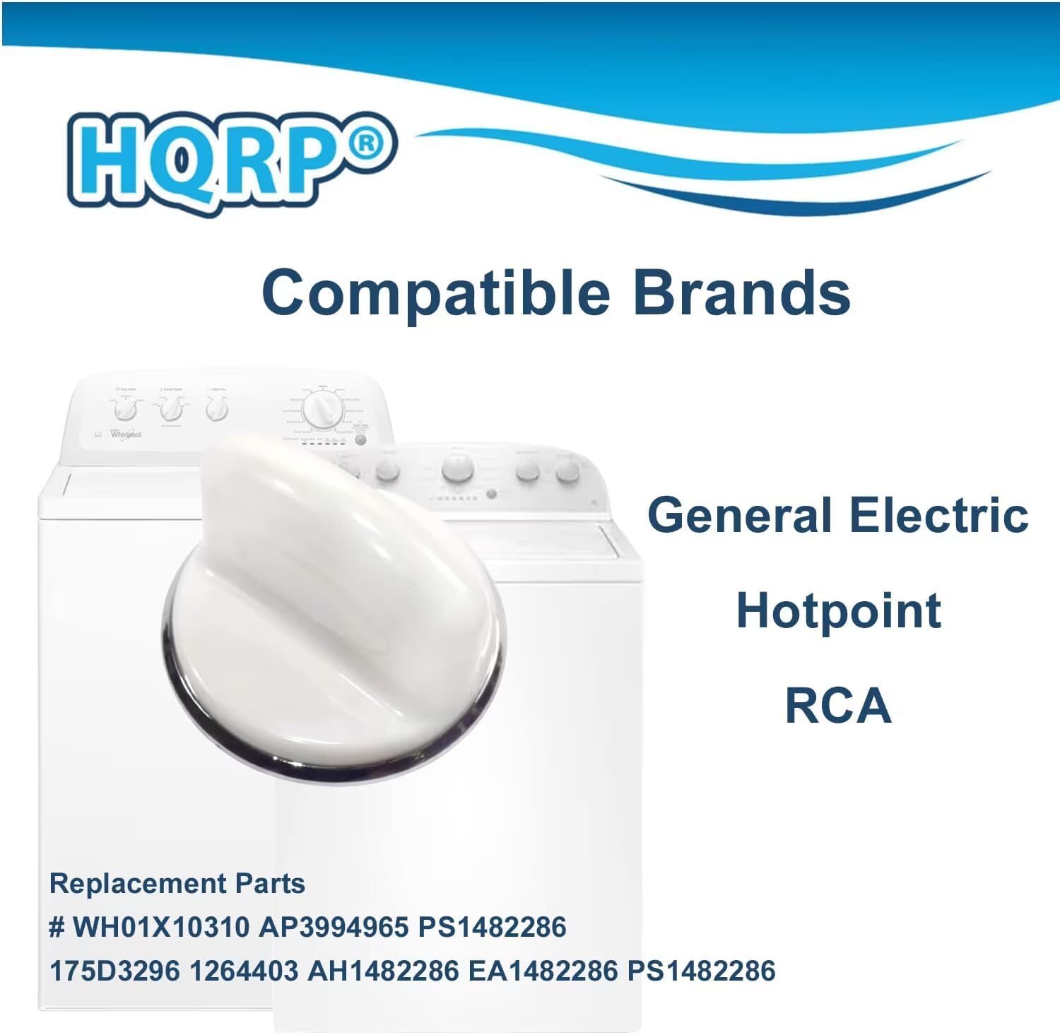 HQRP Washer Timer Control Knob for GE WH01X10310 AP3994965 PS1482286 ...