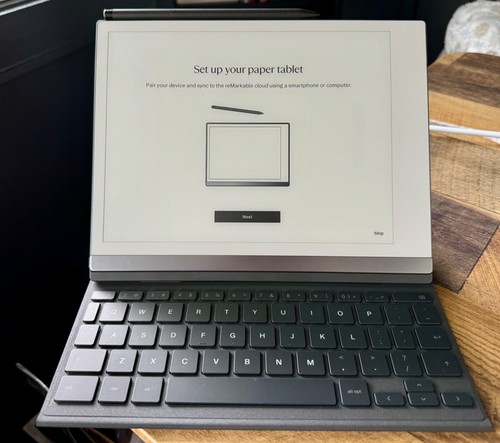 reMarkable 2 Tablet. Deluxe Leather Type Folio. Marker Plus - lightly ...