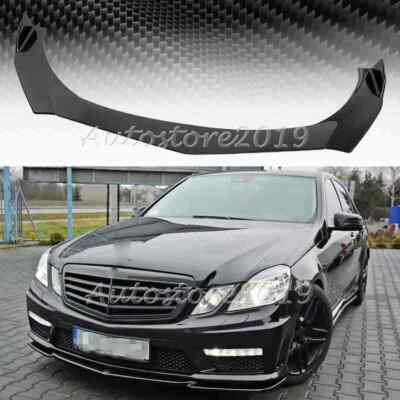 For Benz E-Class W212 W211 Front Bumper Lip Kit Splitter Spoiler Carbon ...