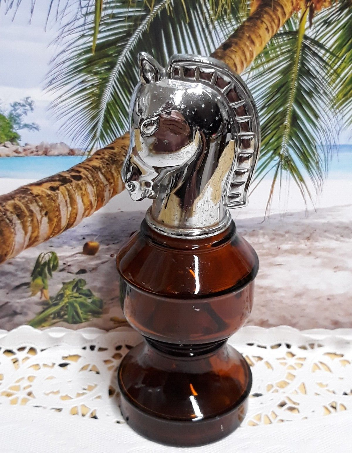 Vintage Avon King Queen and Knight Chess Piece Empty Cologne Decanter ...