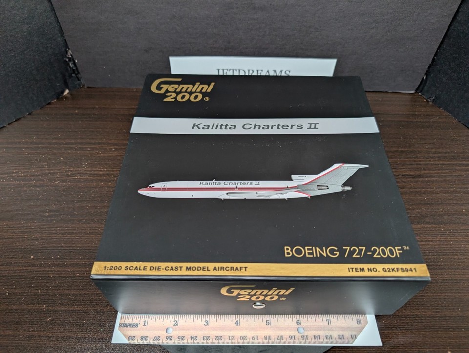1/200 KALITTA CHARTERS II BOEING 727-200F 2010'S COLORS N726CK GEMINI ...