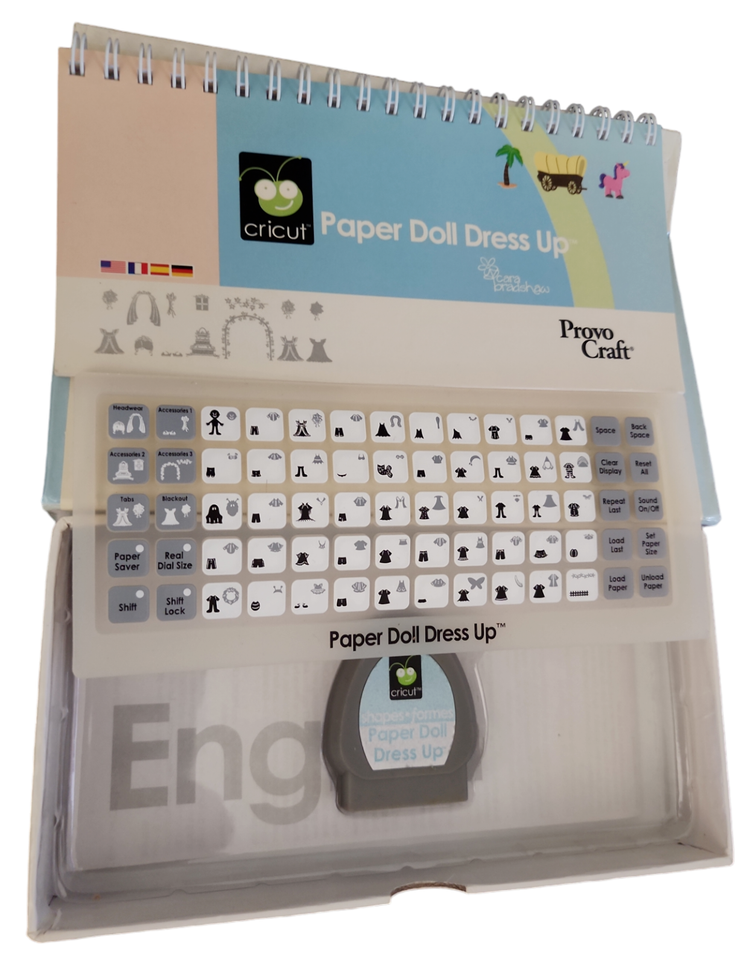 Cricut PROVO CRAFT SHAPES CARTRIDGE PAPER DOLL DRESS UP IN ORIGINAL BOX ...