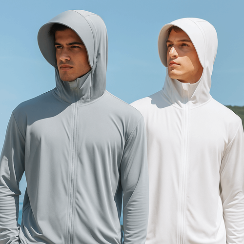 Elastic Fabric Sun Protection Clothing Quick Drying Anti-UV Outerwear ...