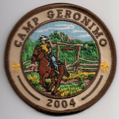 B BSA Patch, Camp Geronimo 2004, Grand Canyon Council Arizona AZ | eBay