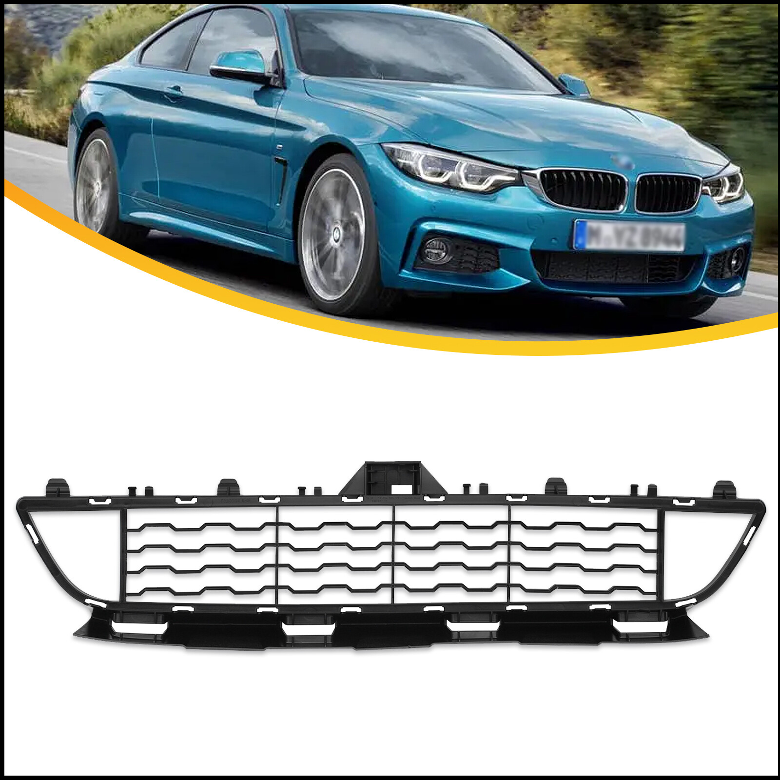 2014-2016 BMW F32 428i 435i / 2017-2020 430i 440i Front Lower Bumper ...