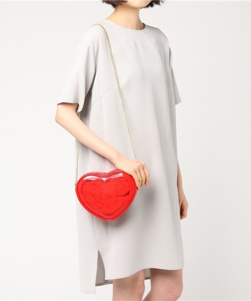 NEW WEGO Heart Shaped Mini Shoulder Bag Red Deco Room Ita Bag from ...