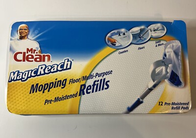 Mr Clean Magic Reach Mopping Floor Multipurpose 12 Refill Pads NEW Sealed | eBay