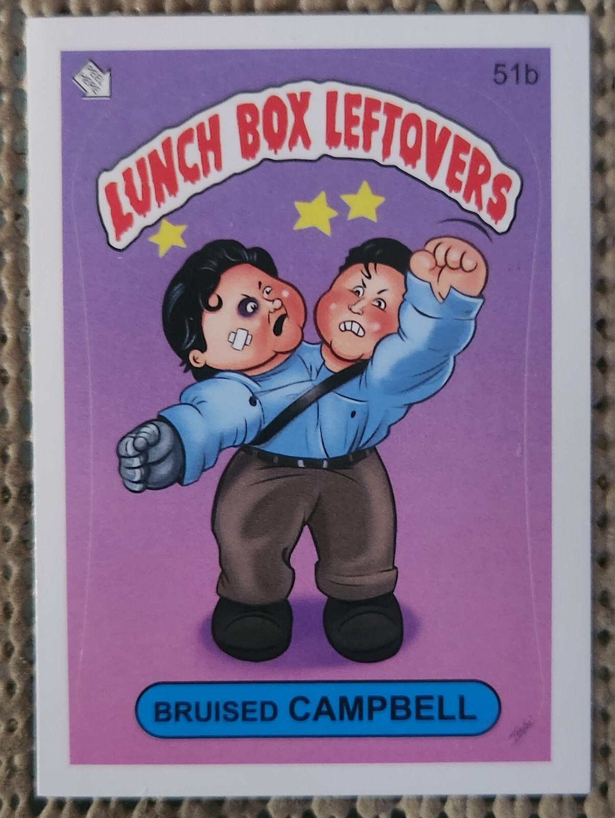 LUNCH BOX LEFTOVERS: BRUISED CAMPBELL SSFC Series 2 DIE-CUT Sticker ...