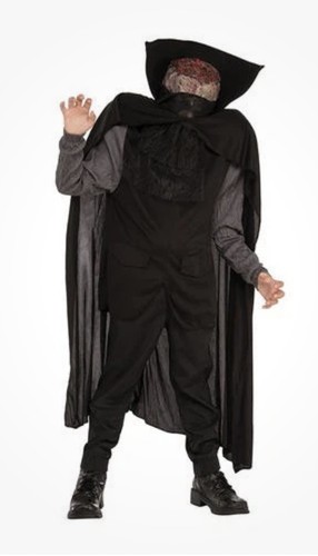 Headless Horseman Mens Fancy Dress Beheaded Halloween Horror Adults ...