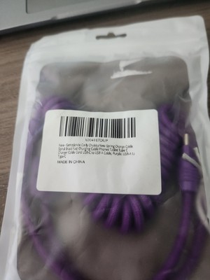 GentsStride Cable Curly USB A to USB c Charger Cable Curly Chubby ...