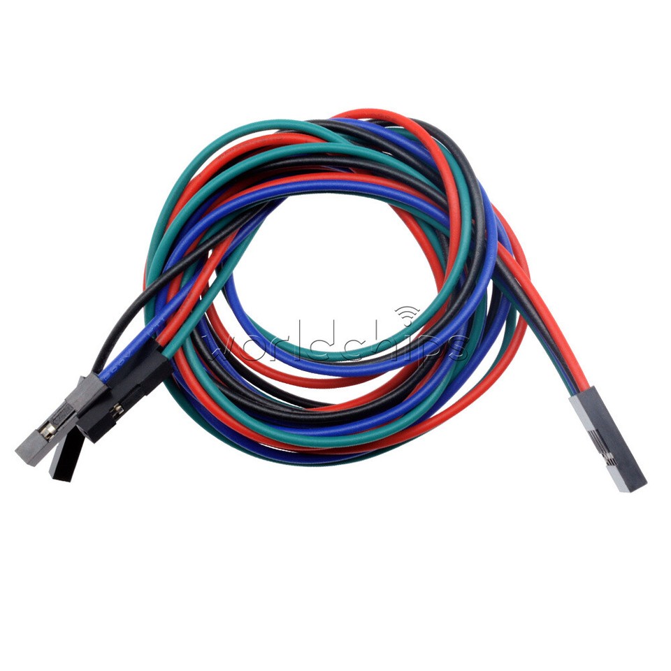 2PCS 4Pin 70cm Cable Set Female-Female Jumper Wire for Arduino 3D ...