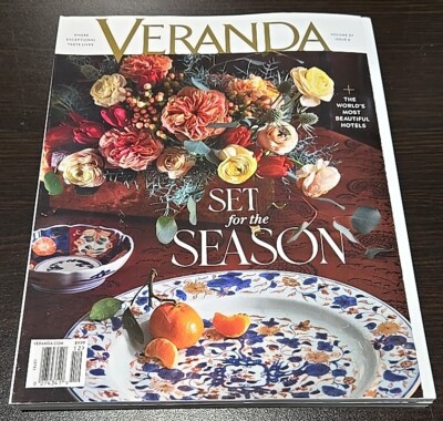 Veranda Magazine Volume 37 Issue 6 Set For The Season | eBay