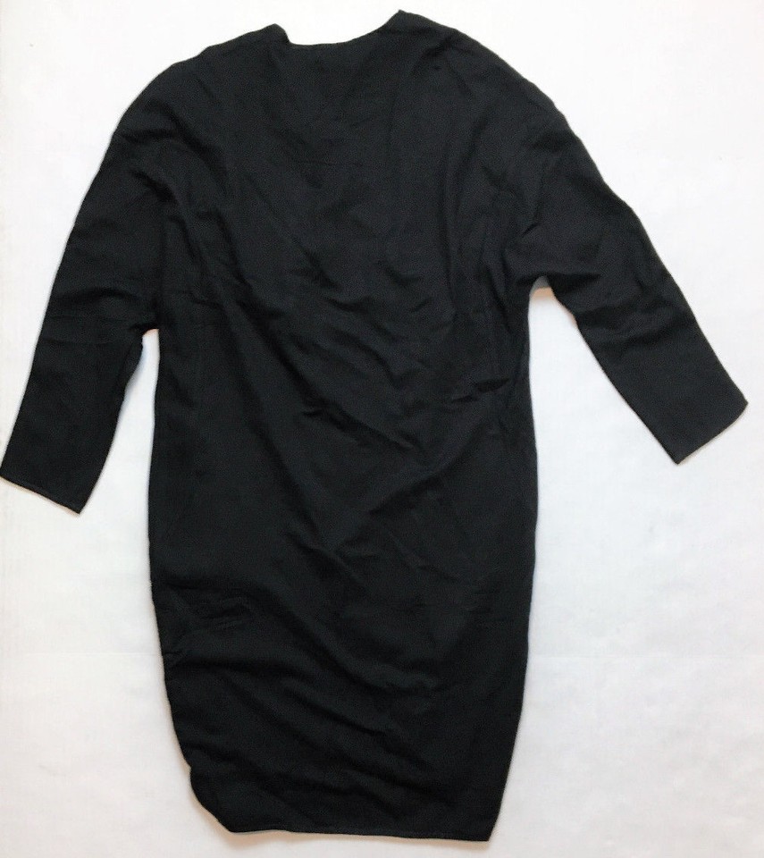 Azai Women's Open Front Hi-Lo Hem Wide Lapel Jacket, Black, Small | eBay