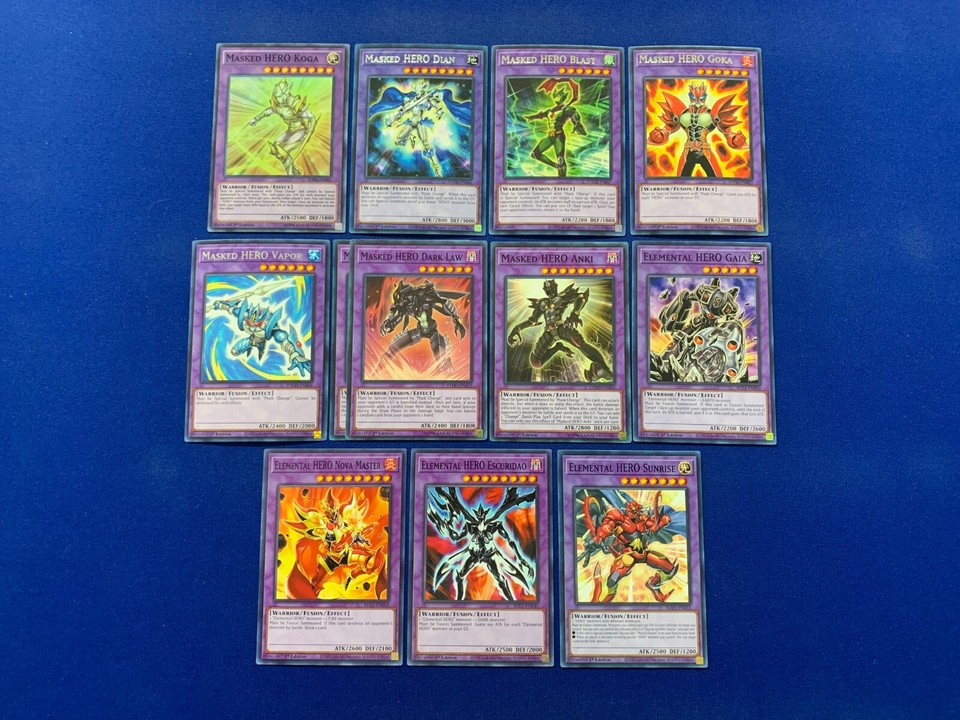 Yu-Gi-Oh! GX - Jaden Yuki's Complete Masked HERO & Elemental HERO ...