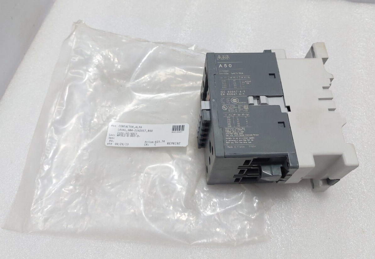 ABB A50-30 Contactor Ui-1000V~ Ith-100A IeAC1-100A | eBay