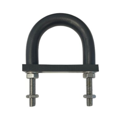 Insulating Rubber Lined U-bolt and pad Galvanised Mild Steel | eBay