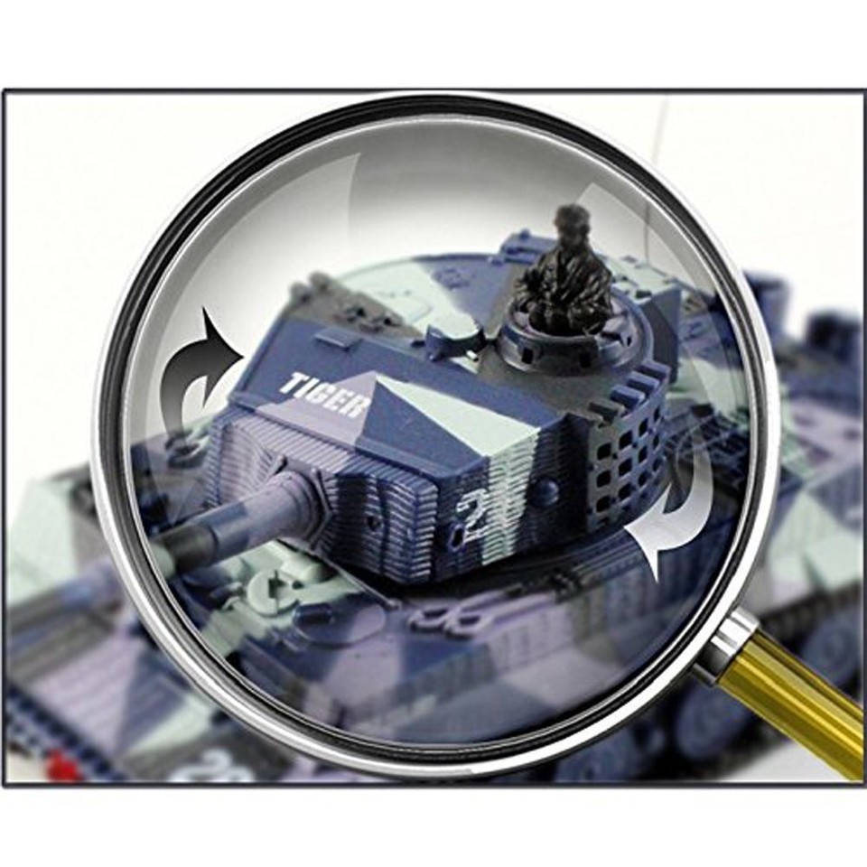 1:72 RC Tank Remote Control Tank Army Toy RC Tiger Tank Military Toy ...