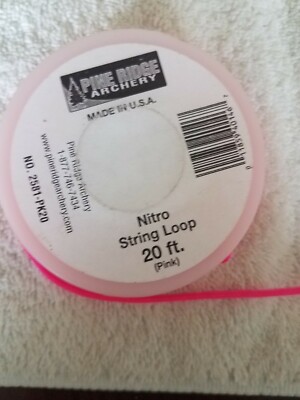 Spool Pine Ridge Archery 2581-PK20 Nitro String Loop Cord Material 20' PINK! NEW | eBay