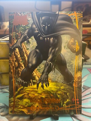 Marvel Masterpieces XL - Black Panther - #65 - Legendary Orange 51/99 ...