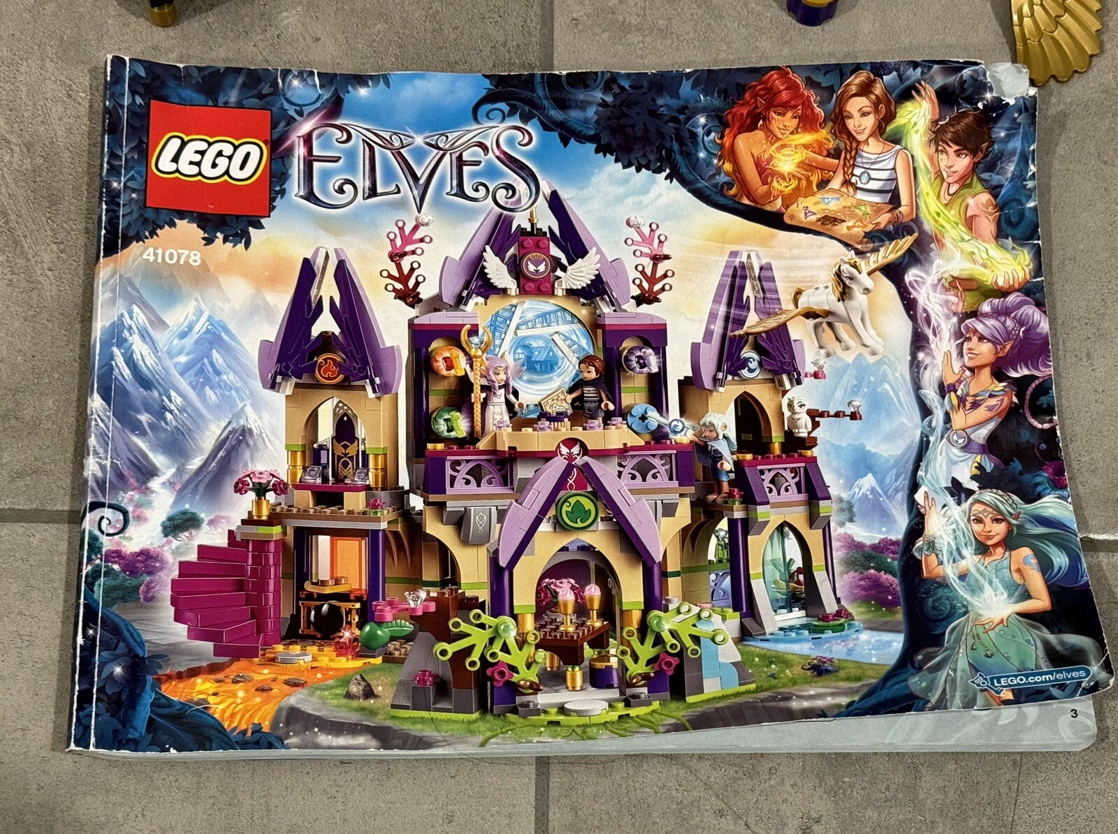 LEGO Elves 41078 - Skyra's Mysterious Sky Castle **Rare & Retired Set ...