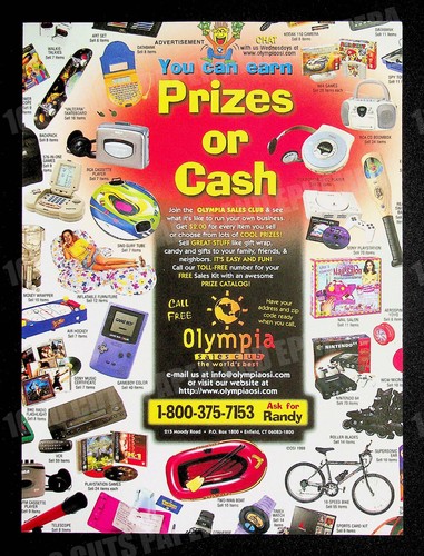 Olympia Sales Club Prizes or Cash 1999 Olympic Print Magazine Ad Poster ...