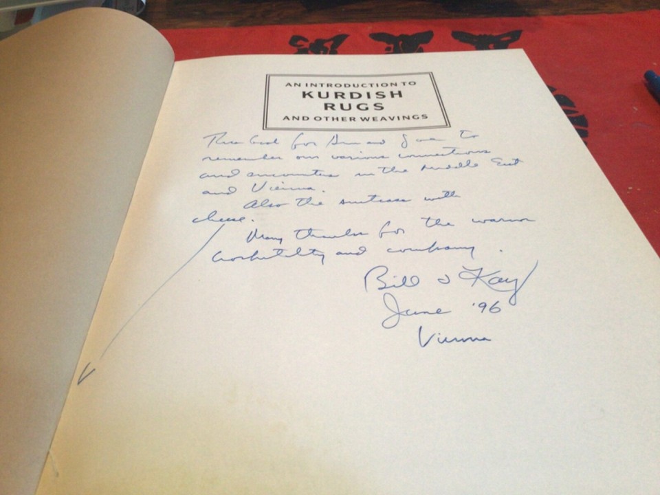 Kurdish Rugs Study by William (Bill) Eagleton, Inscribed | eBay