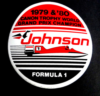 Promotional Stickers Canon F1 Powerboat World Cup Champion 1979 +1980 ...