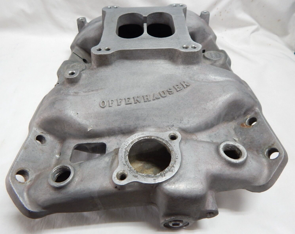 Vtg Offenhauser 360 Pontiac Aluminum Intake Manifold fits 389 400 455 ...
