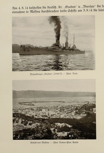 1916 WWI WW1 PRINT FROM GERMAN MAGAZINE JOURNEY OF GOEBEN & BRESLAU MAP ...