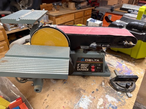 Delta SA446 Shopmaster 4" Belt/6" Disc Sander 1/3HP 120V 3450RPM 1PH | eBay