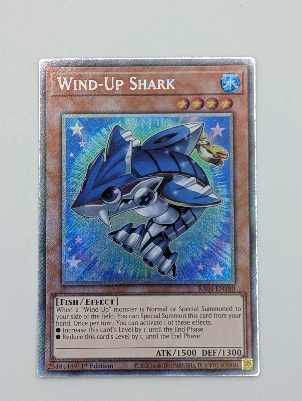 WIND-UP SHARK - Platinum Secret Rare - RA04-EN180 - 1st Ed - NM/M | eBay