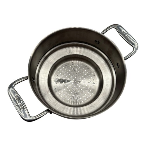 All Clad Stainless Steel Cookware Strainer Steamer Insert 8" Round | eBay