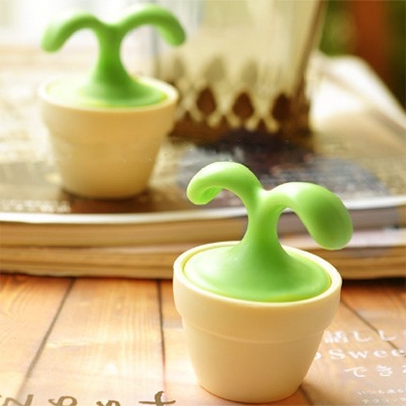 Handheld Body Manual Massager Cute Mini Potted Plant Shaped Roller Ball ...