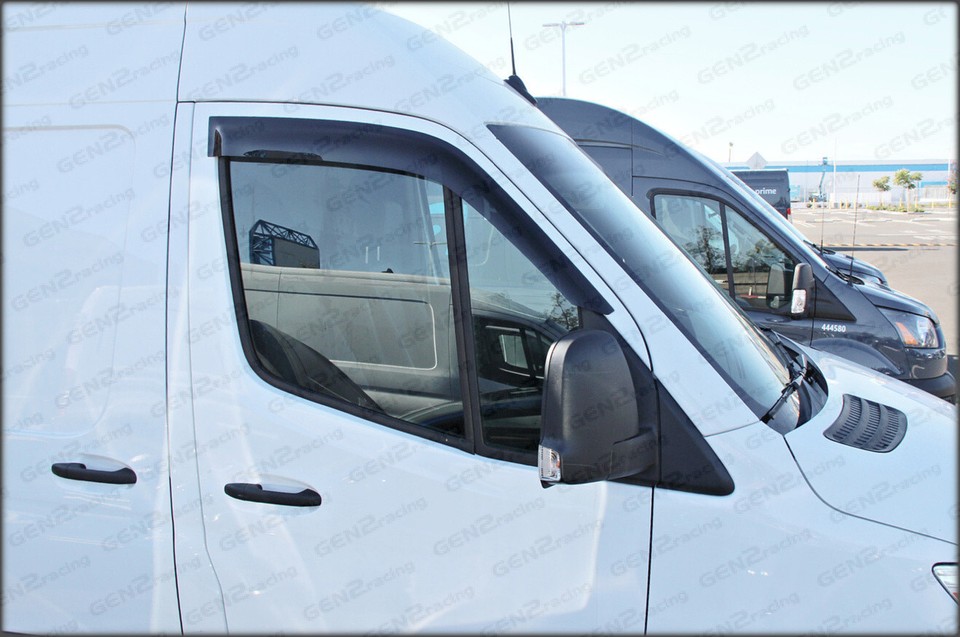 WINDOW VISORS for 2019 → 2025 Mercedes-Benz Sprinter / DEFLECTOR RAIN ...