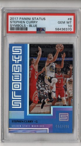 2017 Panini Status Stephen Curry Symbols - Blue PSA 10 Gem Mint | eBay