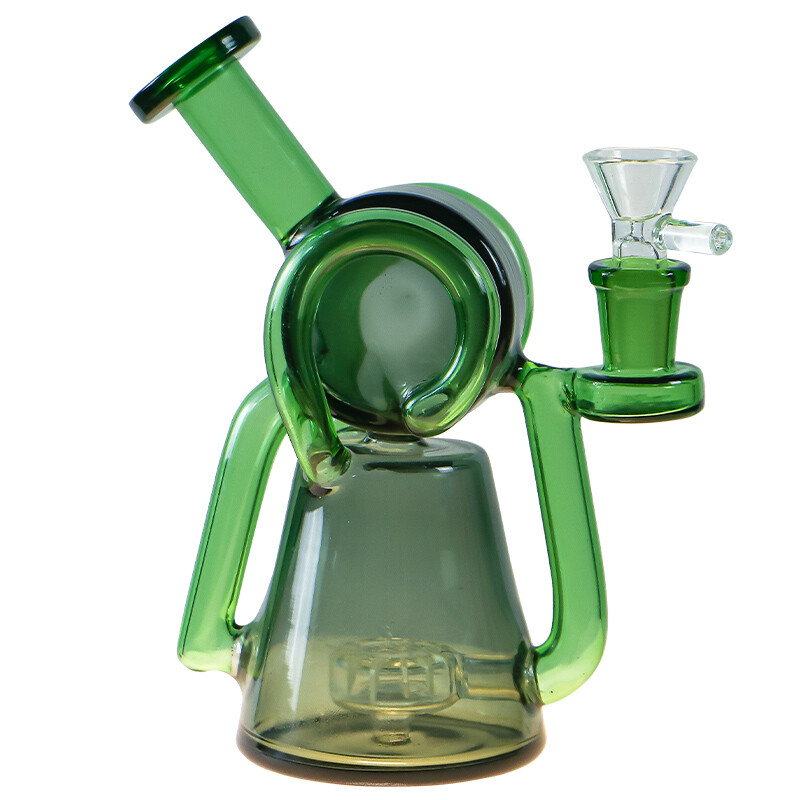 7'' Vortex Recycler Glass Bong Filter Water Pipe Percolate Hookah ...