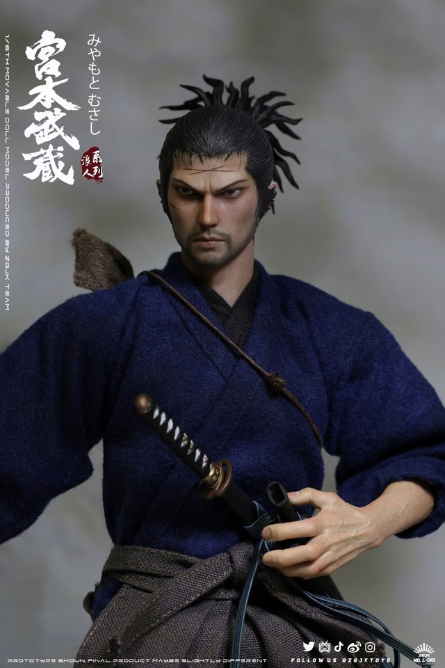 ZGJKTOYS L-001 1/6 Samurai Miyamoto Musashi / vaga Action Figure Model ...