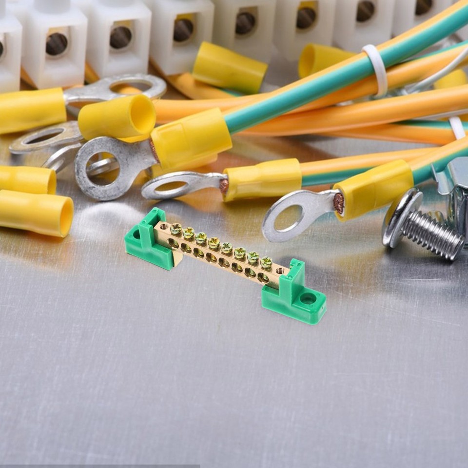 5 Pcs Copper Column Electrical Neutral Bar Distribution Block Terminal ...