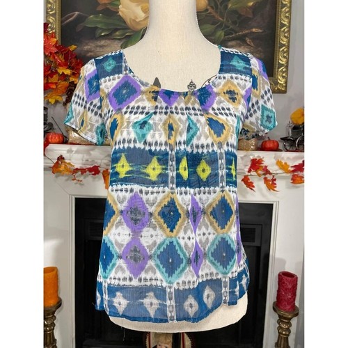 Freebird Women’s Sheer Polyester Blouse Shirt Size Small | eBay